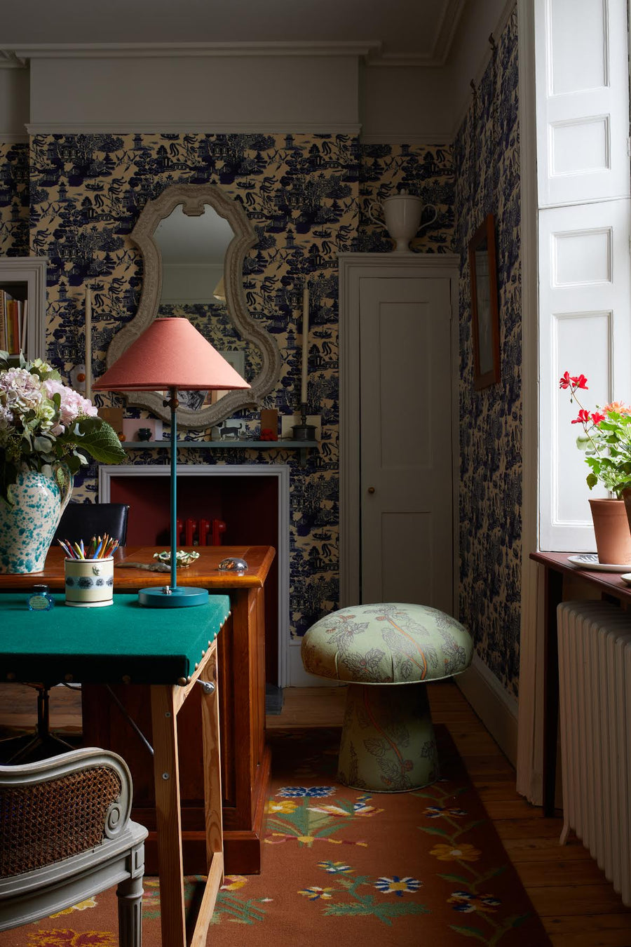 The Forsyth Mushroom in Beata Heuman's London Office – FORSYTH