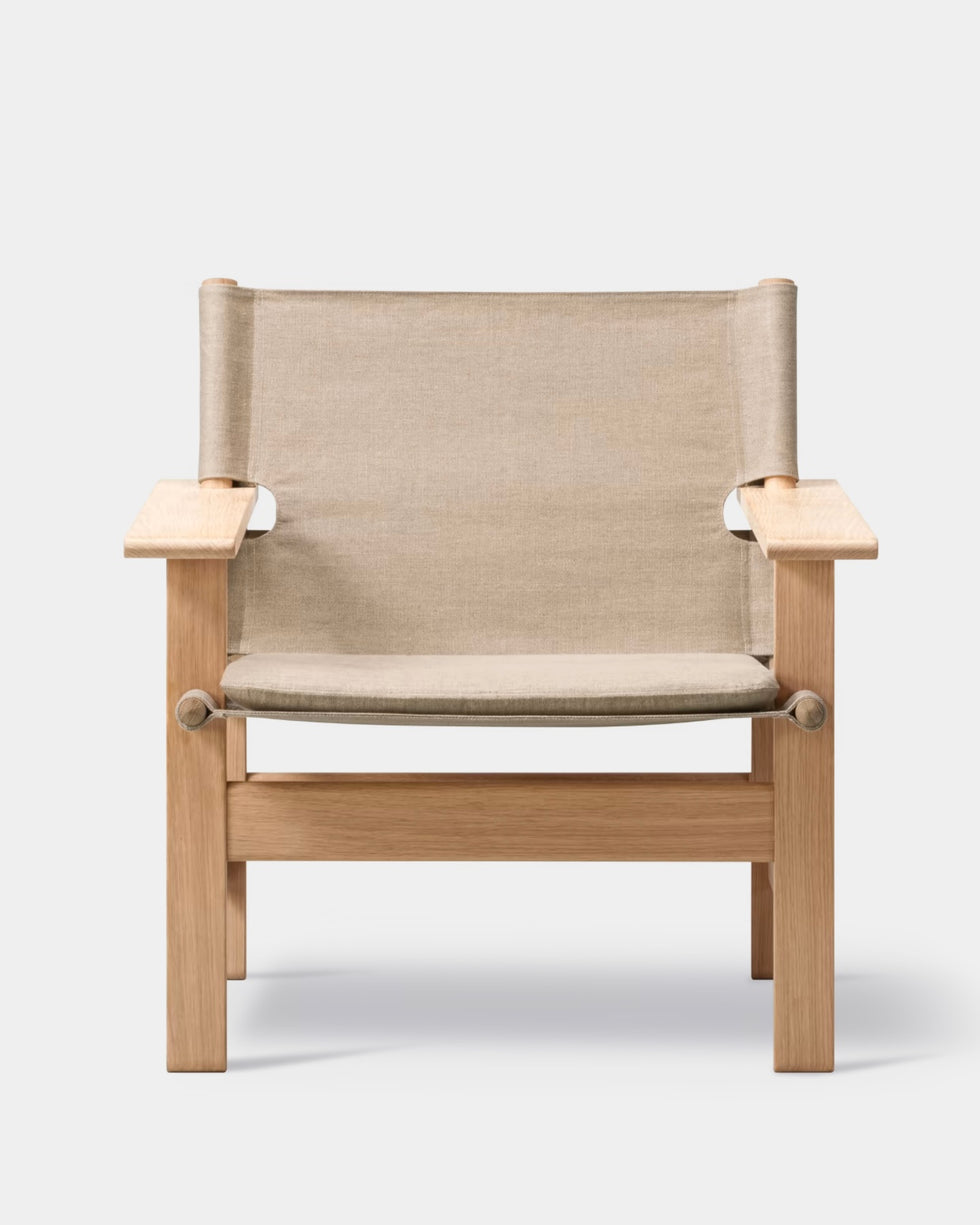 The Canvas Chair | Natural Canvas and Light Oiled Oak – FORSYTH