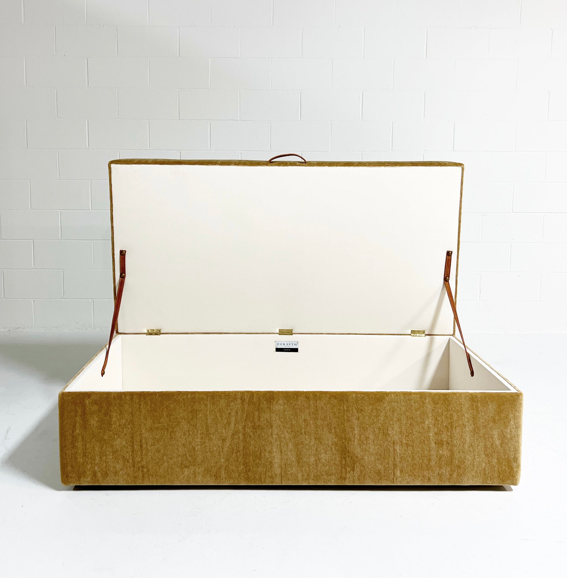 The Forsyth Storage Ottoman in Pierre Frey Teddy Mohair – FORSYTH