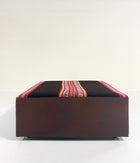 One-of-a-Kind Ottoman with Vintage Peruvian Textile, Black – FORSYTH